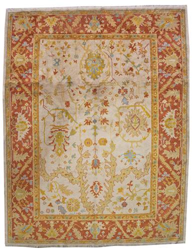 A 19th Century Hand Woven Wool Malayir Rug - C. Mariani Antiques ...