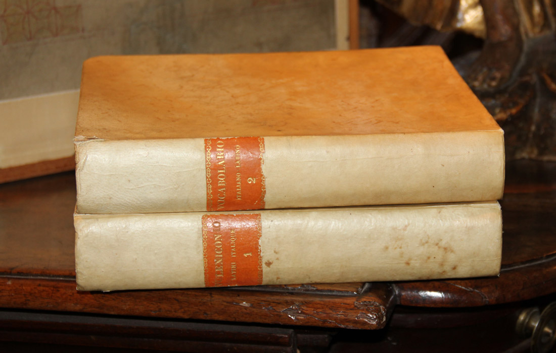 A Set of Two Vellum books in Latin and Italian No. 2680 - C. Mariani ...