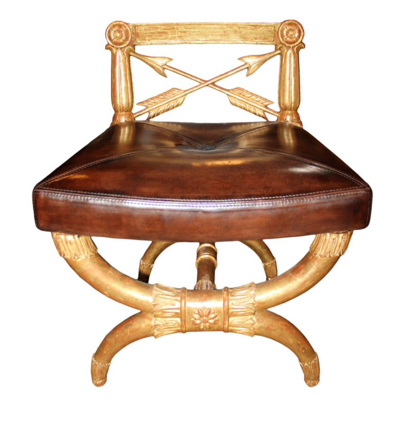 A Sophisticated Pair of 19th Century Italian Polychrome and Parcel-Gilt ...