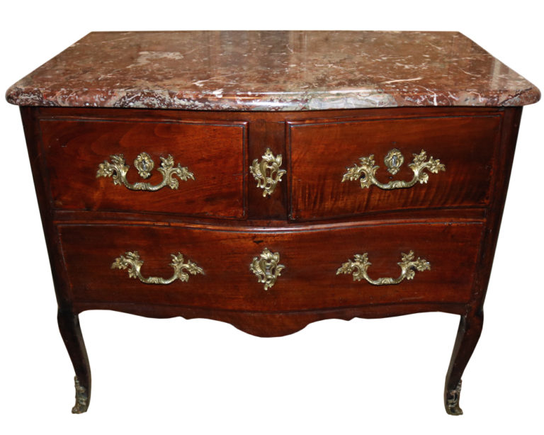 A Fine 18th Century Italian Louis XV Walnut Three Drawer Commode No ...