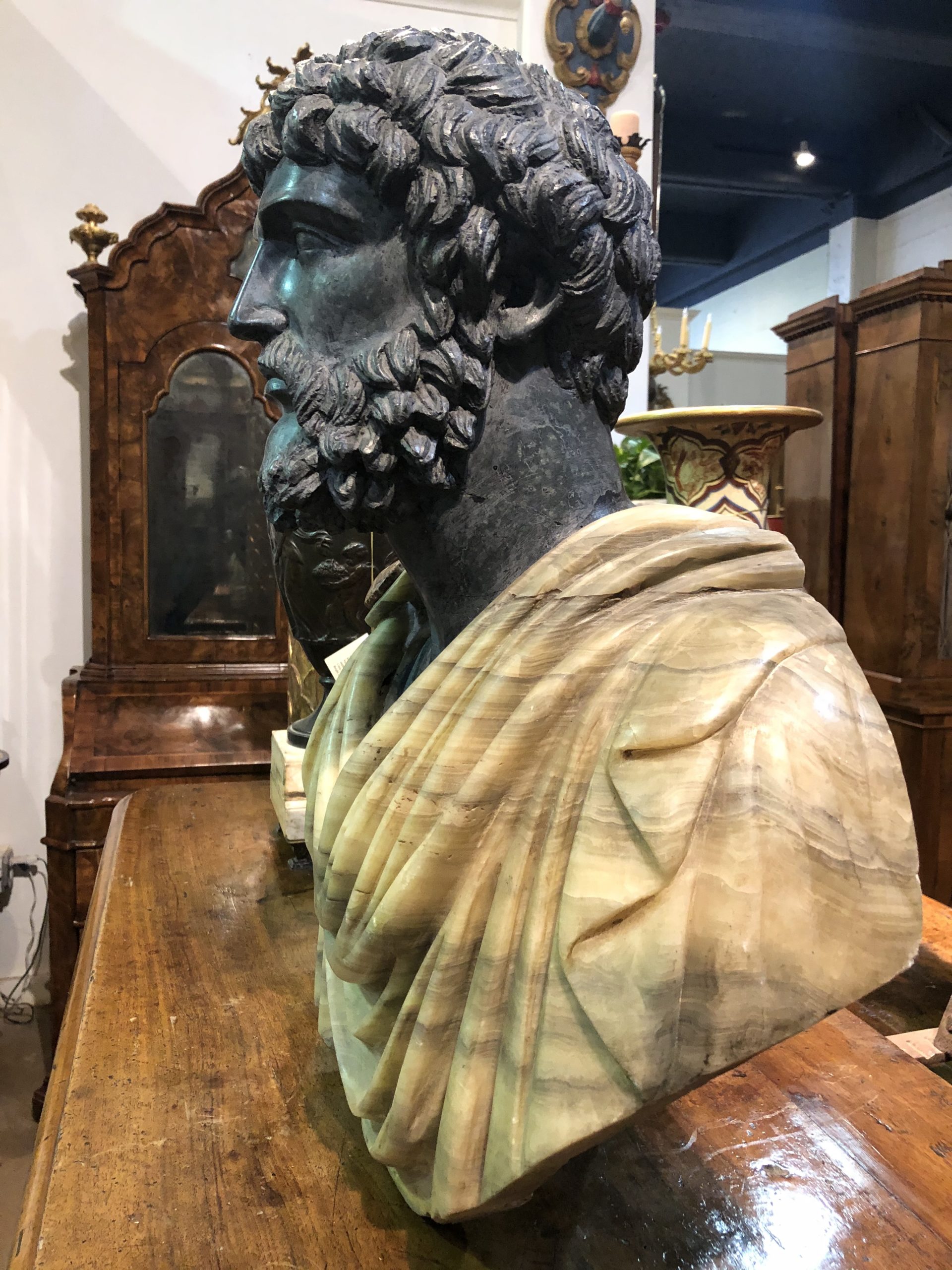 A Very Fine Carved Marble Bust of Emperor Adrian No. 4818 - C. Mariani ...